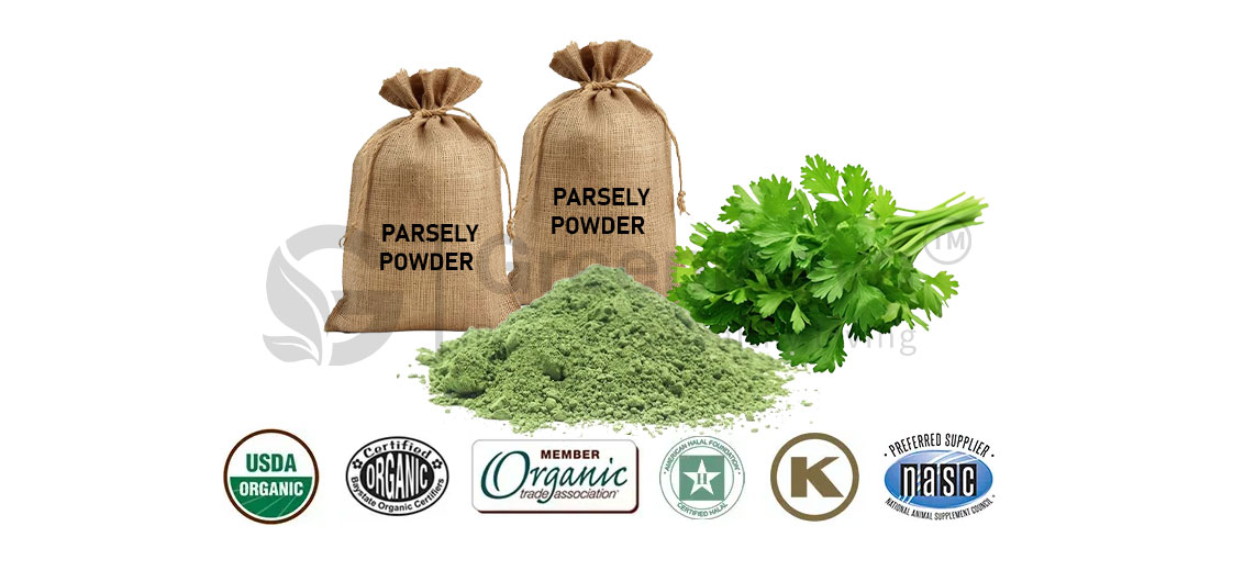Bulk Organic Parsley Powder in Food and Beverage Manufacturing
